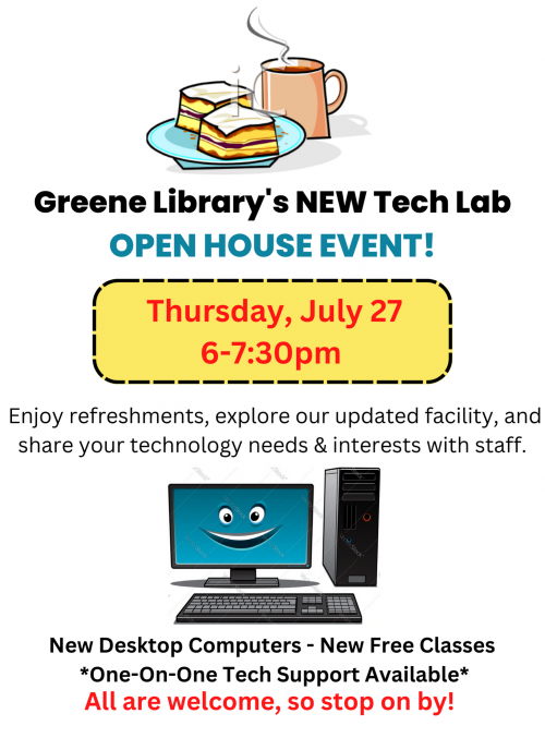 Tech Lab Open House - Moore Memorial Library